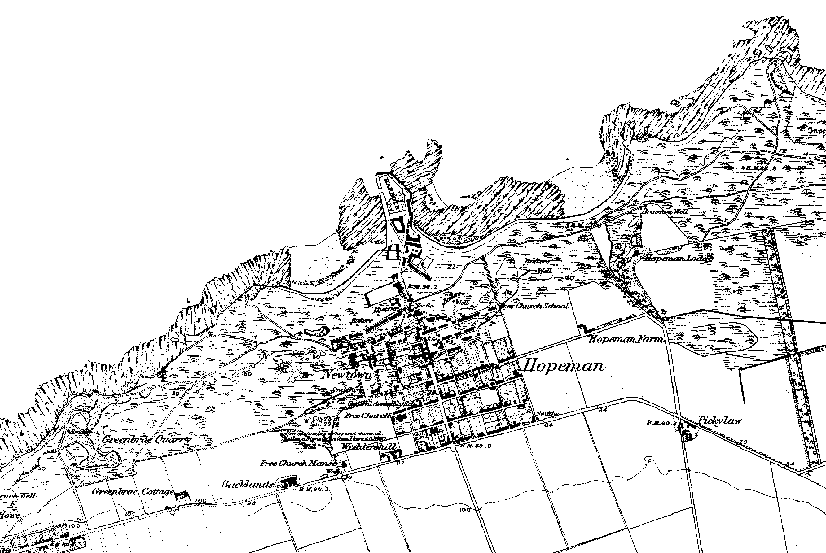1874 – Hopeman map – Hopeman History